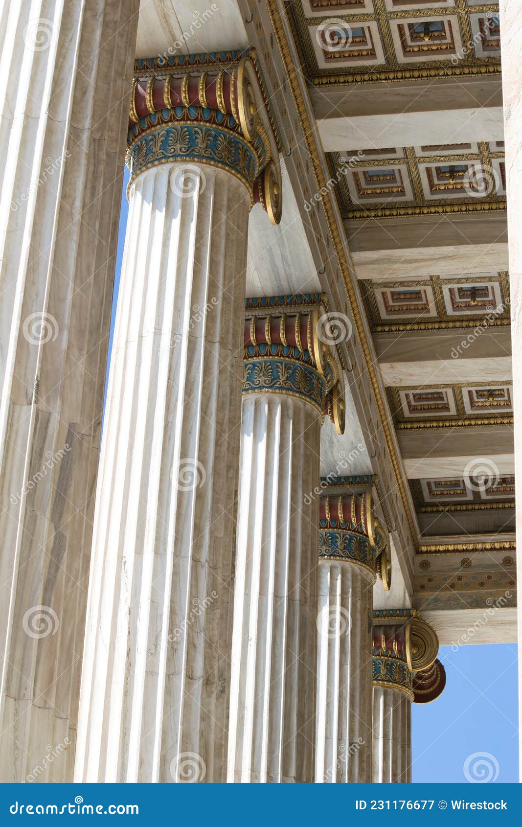 Magnificent Columns and Elements of Neoclassical Architecture, Academy ...