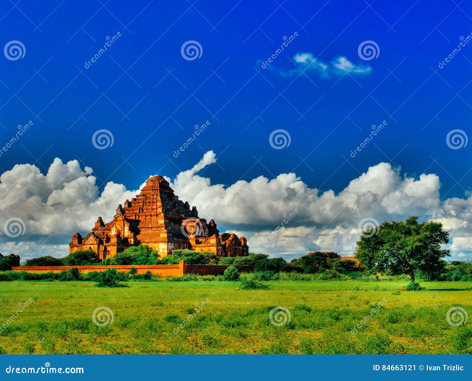 Magnificent Dhammayangyi Temple Panorama, Pagan, Bagan Myanmar Stock ...