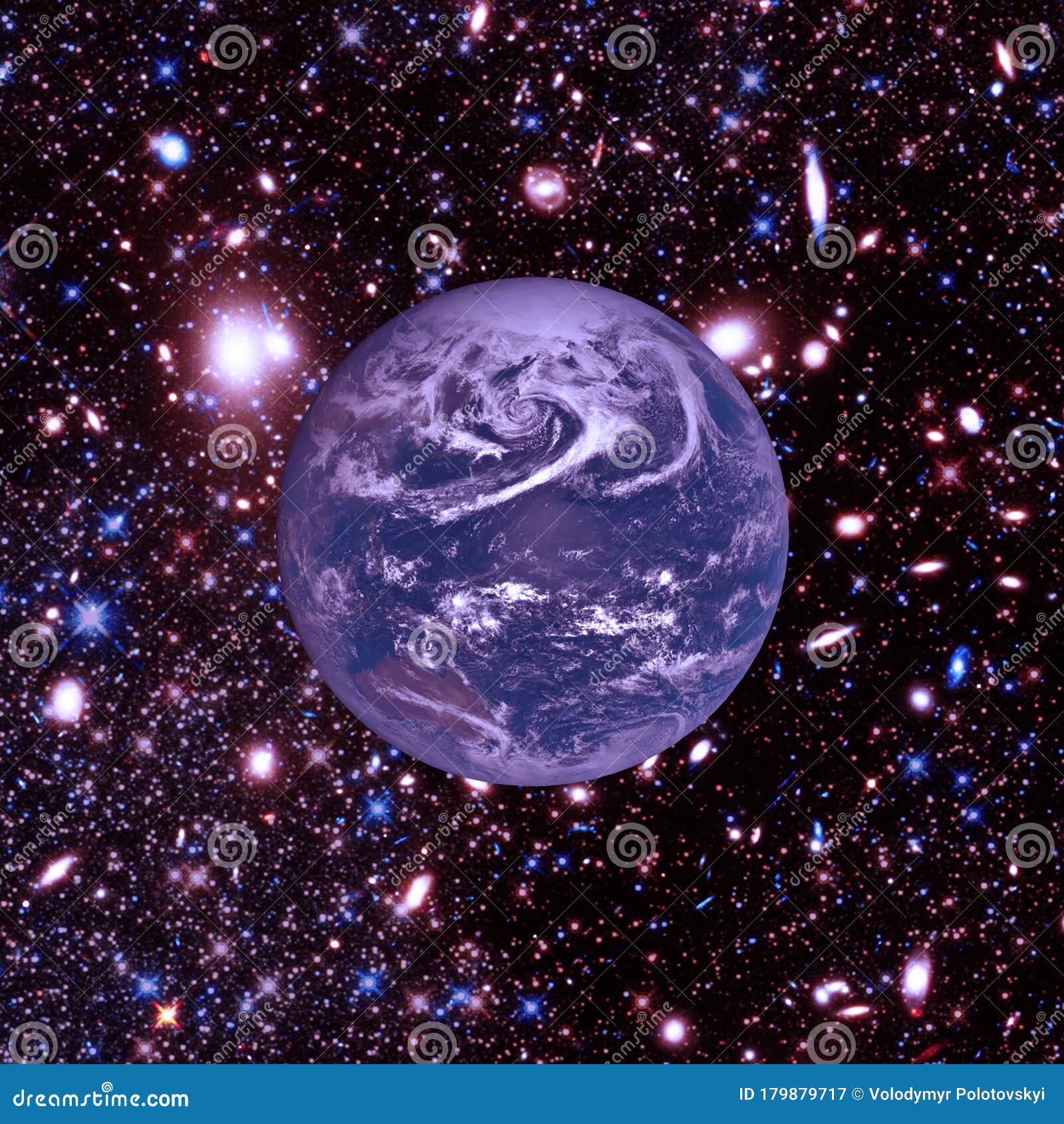 Magnificent Earth in Outer Space. the Elements of this Image Furnished ...