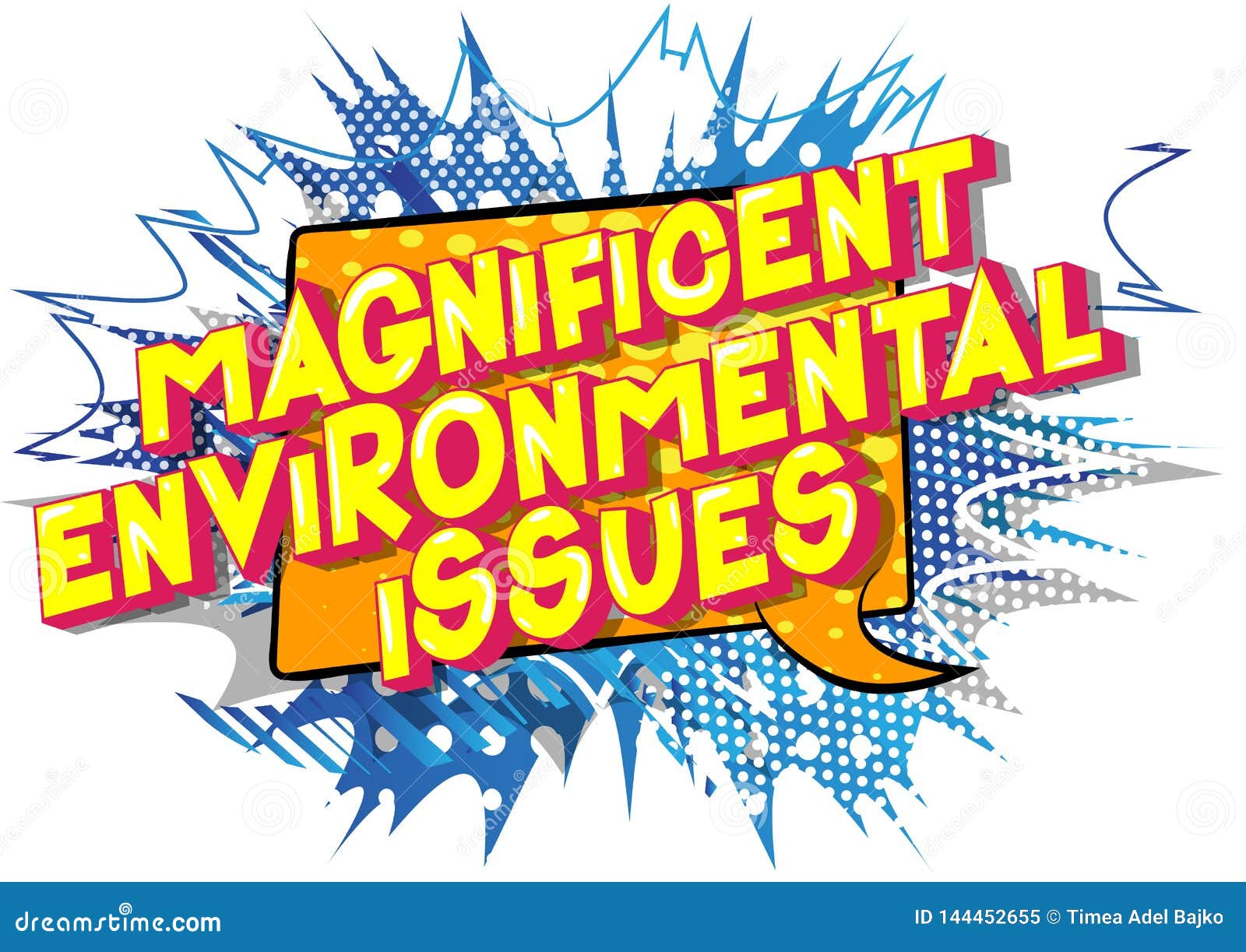 Magnificent Environmental Issues - Comic Book Style Words. Stock Vector ...