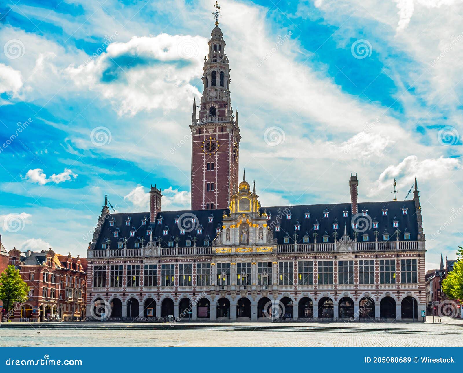 Magnificent Facade of a Beautiful Old Building Stock Image - Image of ...