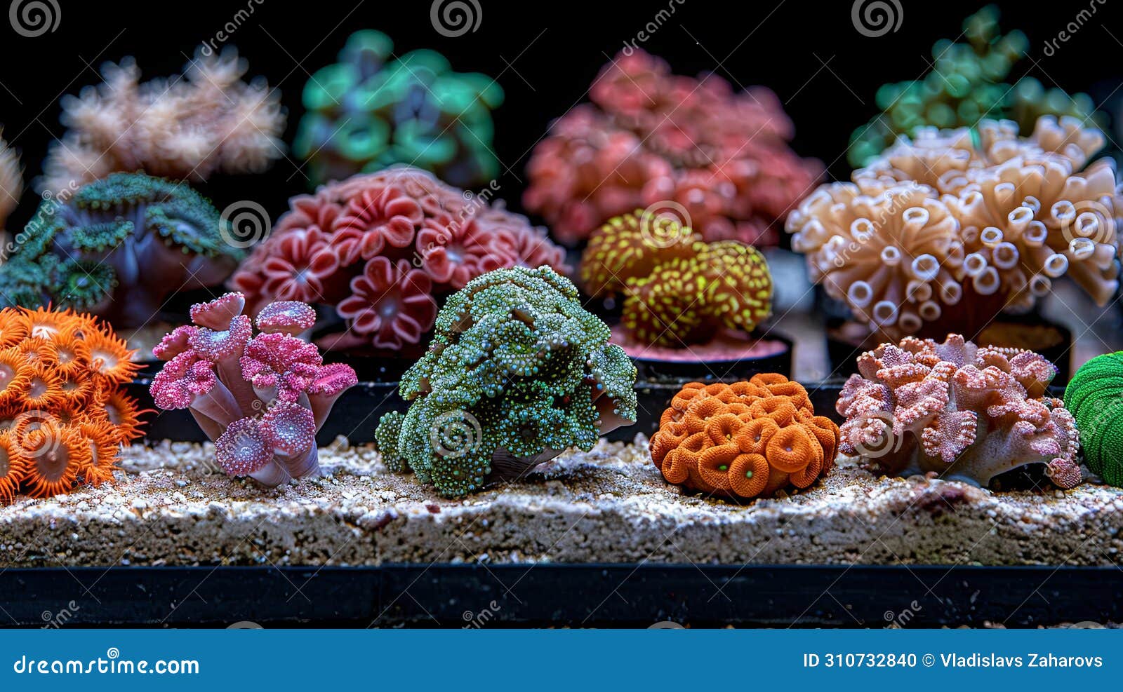 A Magnificent Frame with a Coral Reef Where Contrasting Colors and ...