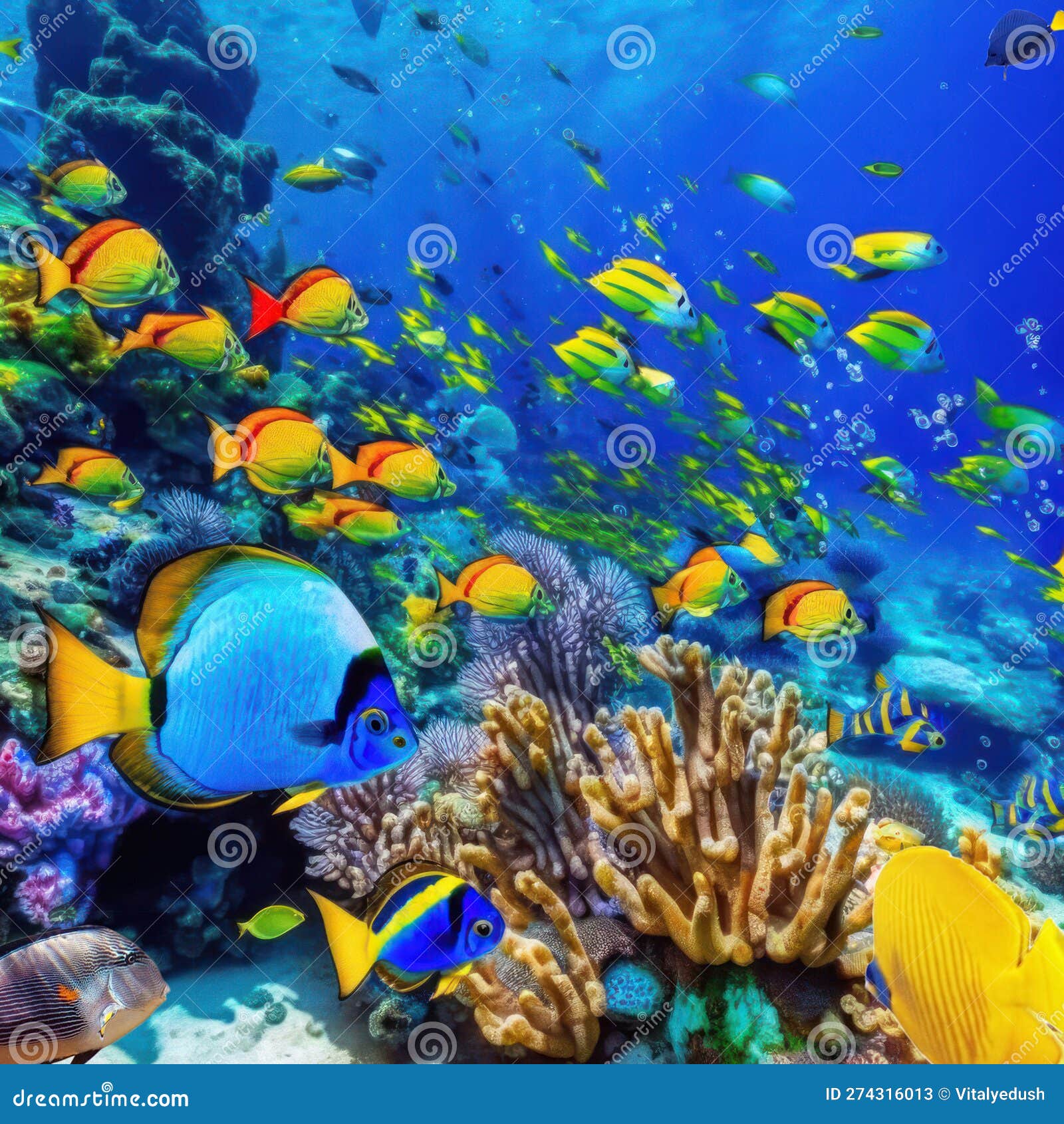 Magnificent and Great Underwater World in Tropical Ocean Stock ...