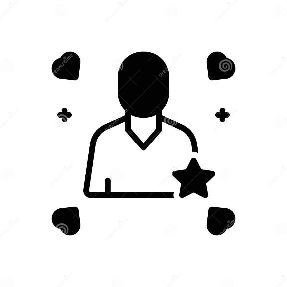 Black Solid Icon for Magnificent, Spectacular and Superb Stock Vector ...
