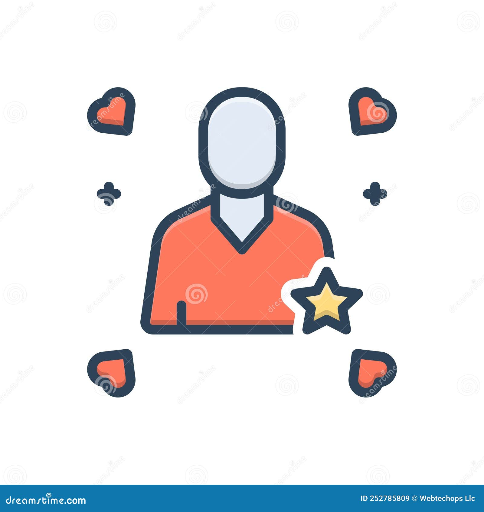 Color Illustration Icon for Magnificent, Spectacular and Superb Stock ...