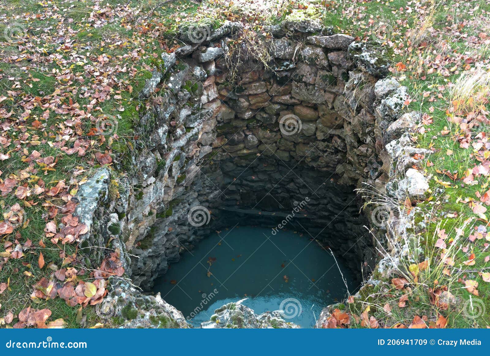 Magnificent with Its Old Century-old Well Solid Architecture Stock ...