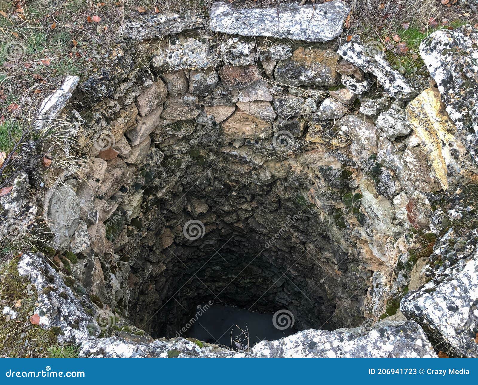 Magnificent with Its Old Century-old Well Solid Architecture Stock ...