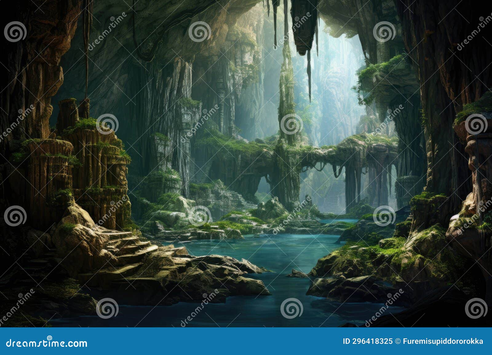 Magnificent Karst Landscape With Caves Stock Image | CartoonDealer.com ...