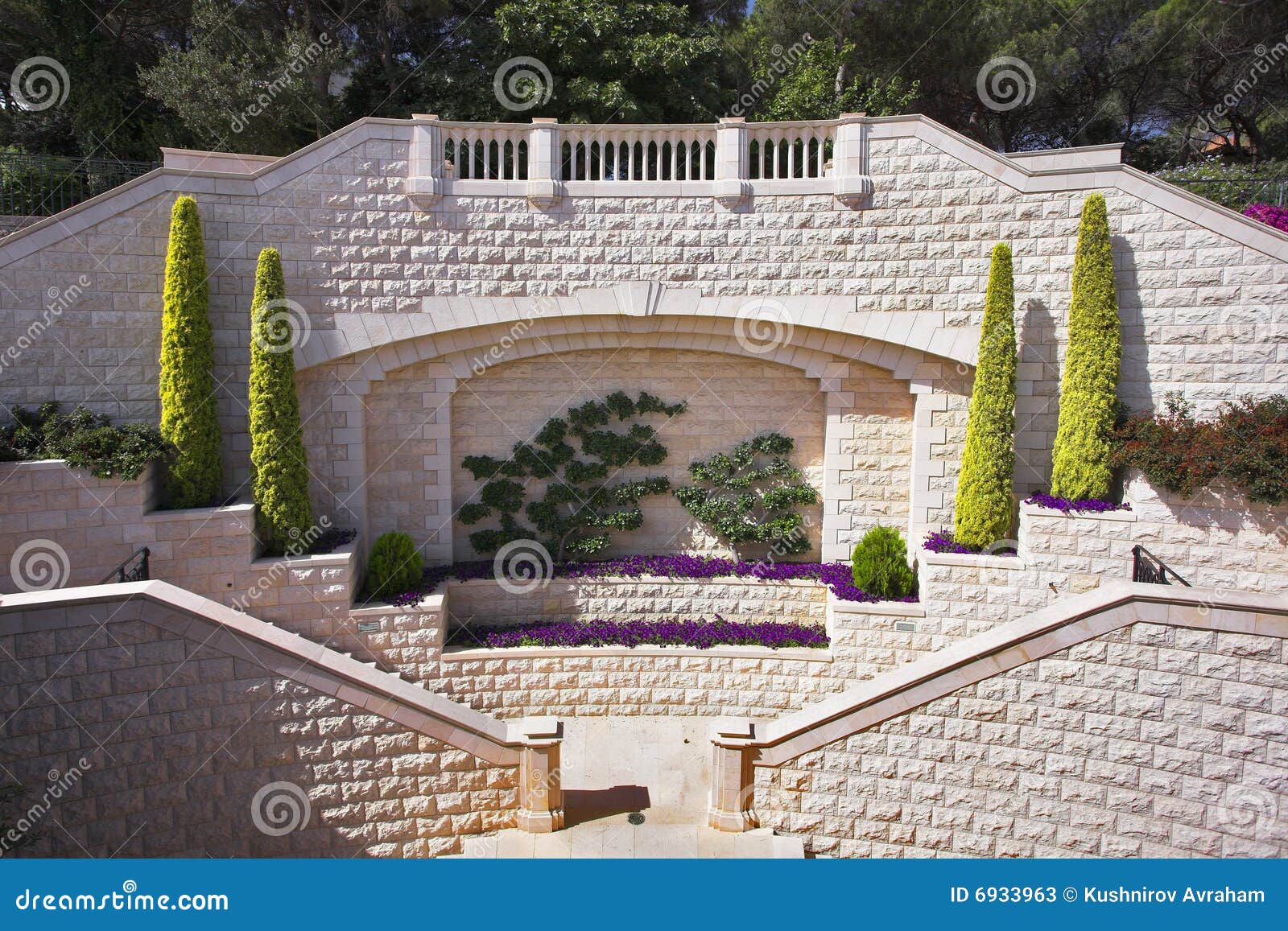 Magnificent marble ladder stock image. Image of haifa - 6933963