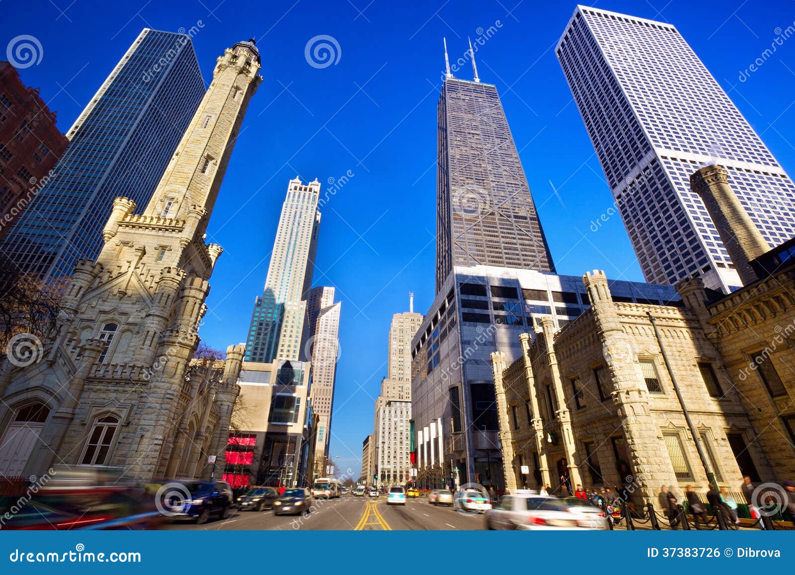 Magnificent Mile stock photo. Image of mile, destinations - 37383726