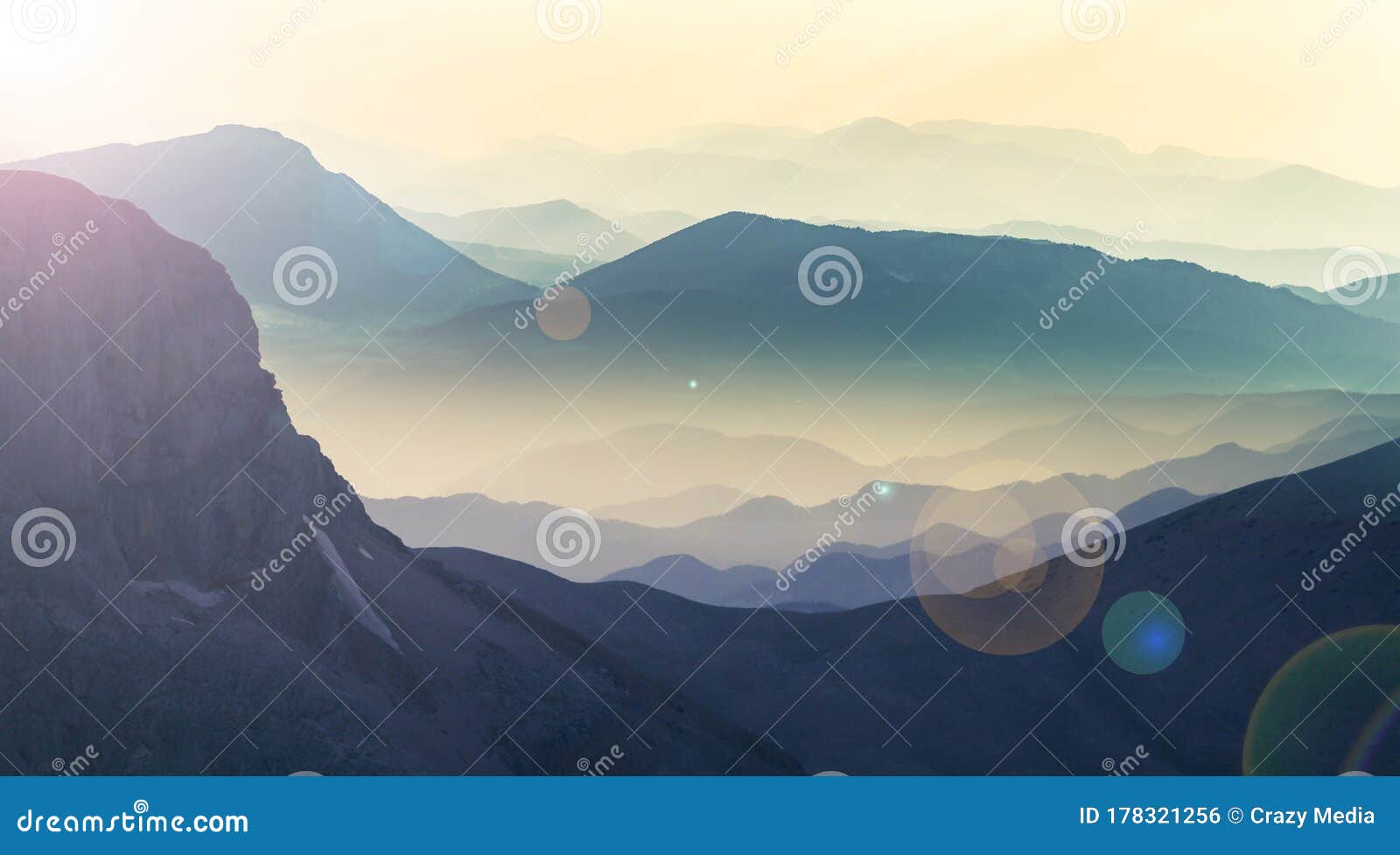 Magnificent Mountain Ranges in the Middle Toros Mountains Stock Photo ...