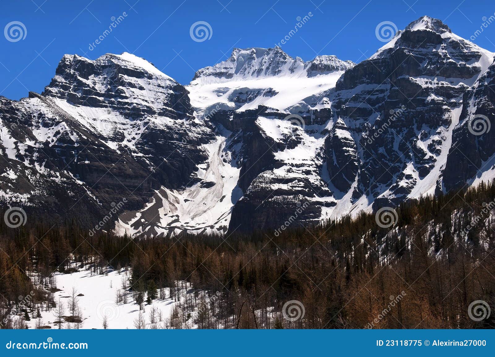 Magnificent Mountains of Canada Stock Image - Image of beautiful, high ...
