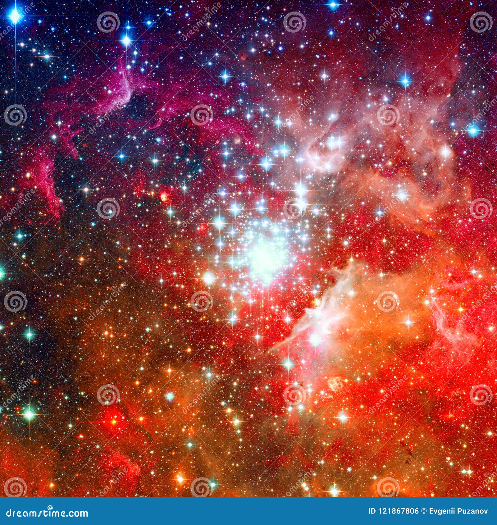 Magnificent Nebula in Outer Space. Stock Photo - Image of astronomy ...