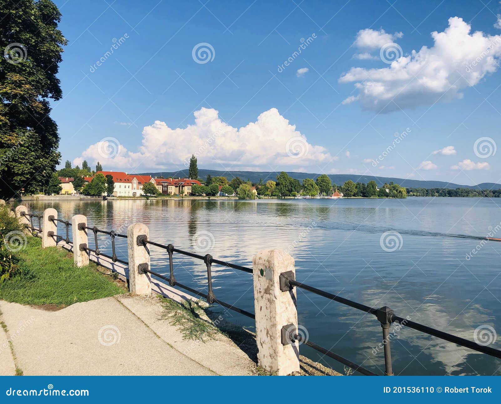 Old Lake Tata stock photo. Image of castle, tata, magnificent - 201536110