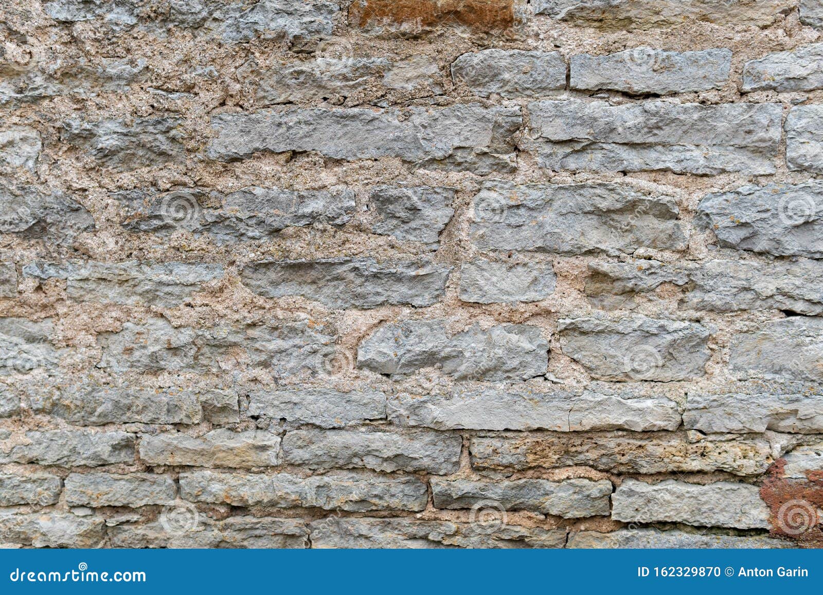 Magnificent Old Limestone Brick Wall Stock Photo - Image of grunge ...
