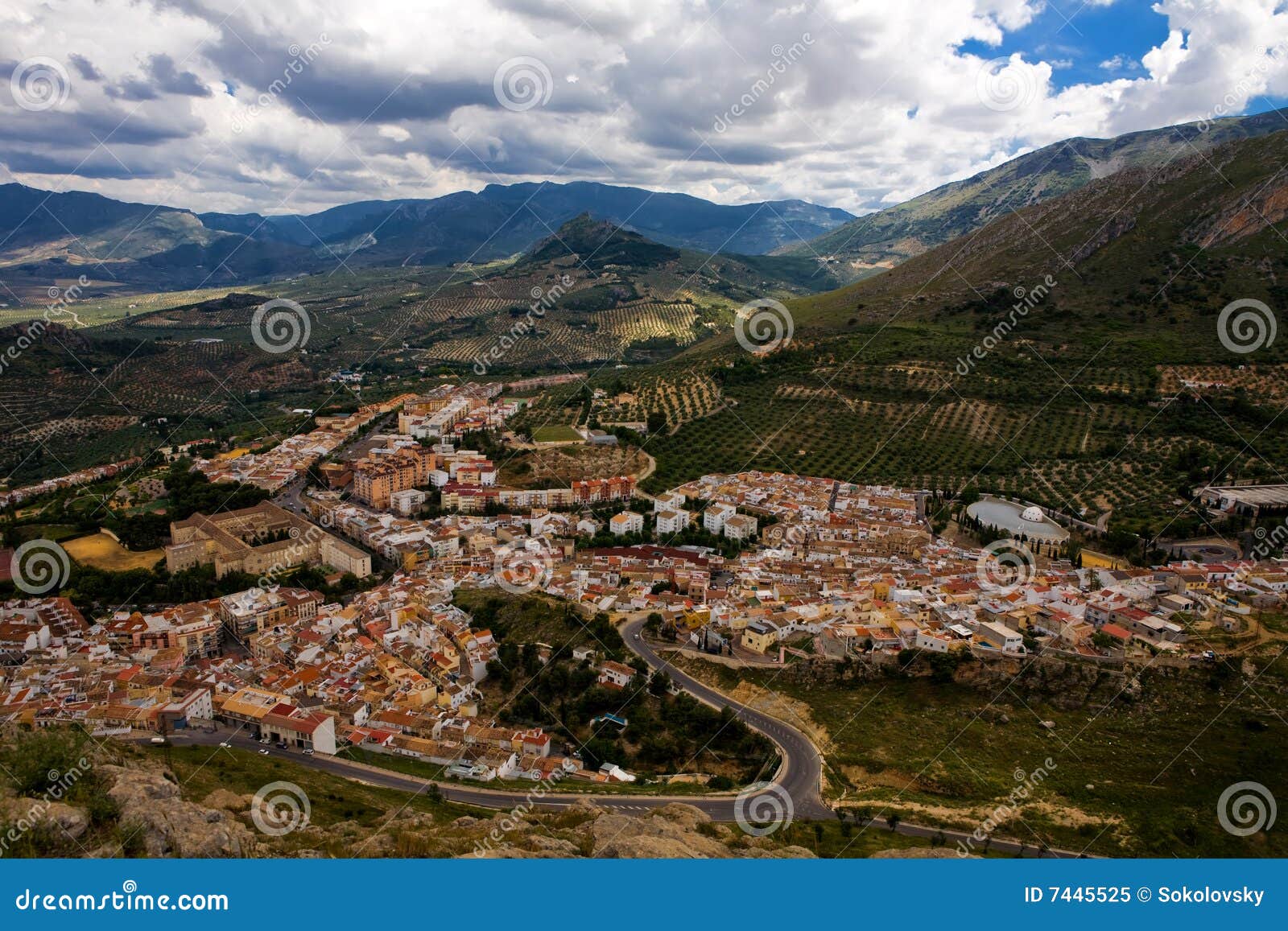 Magnificent Panorama of Jaen Town in Andalusia Stock Image - Image of ...