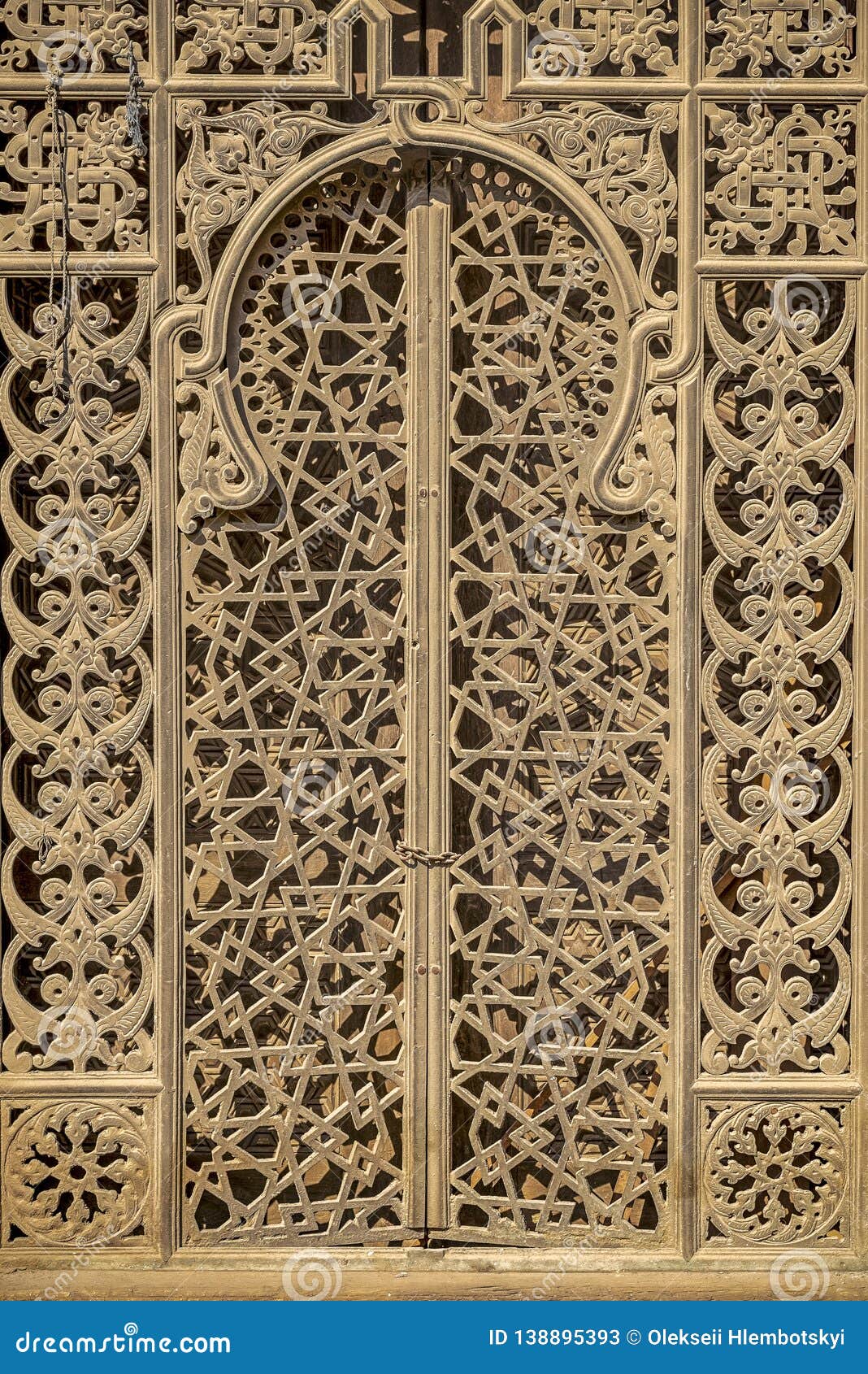 Magnificent Patterns Inside of an Ancient Arab Mosque in Cairo Stock ...