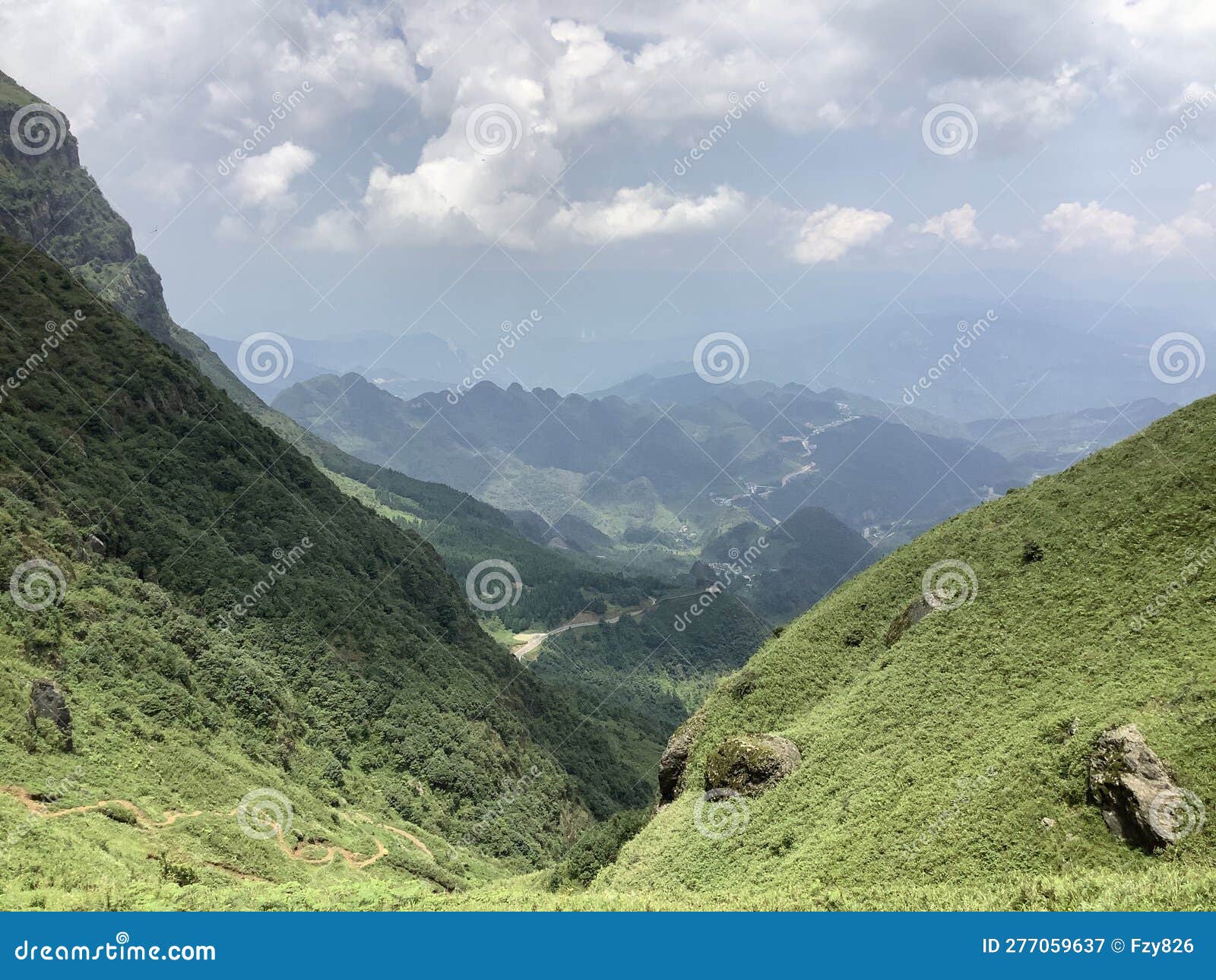 The Magnificent Scenery of the Ulan Muqi Grassland. Stock Image - Image ...
