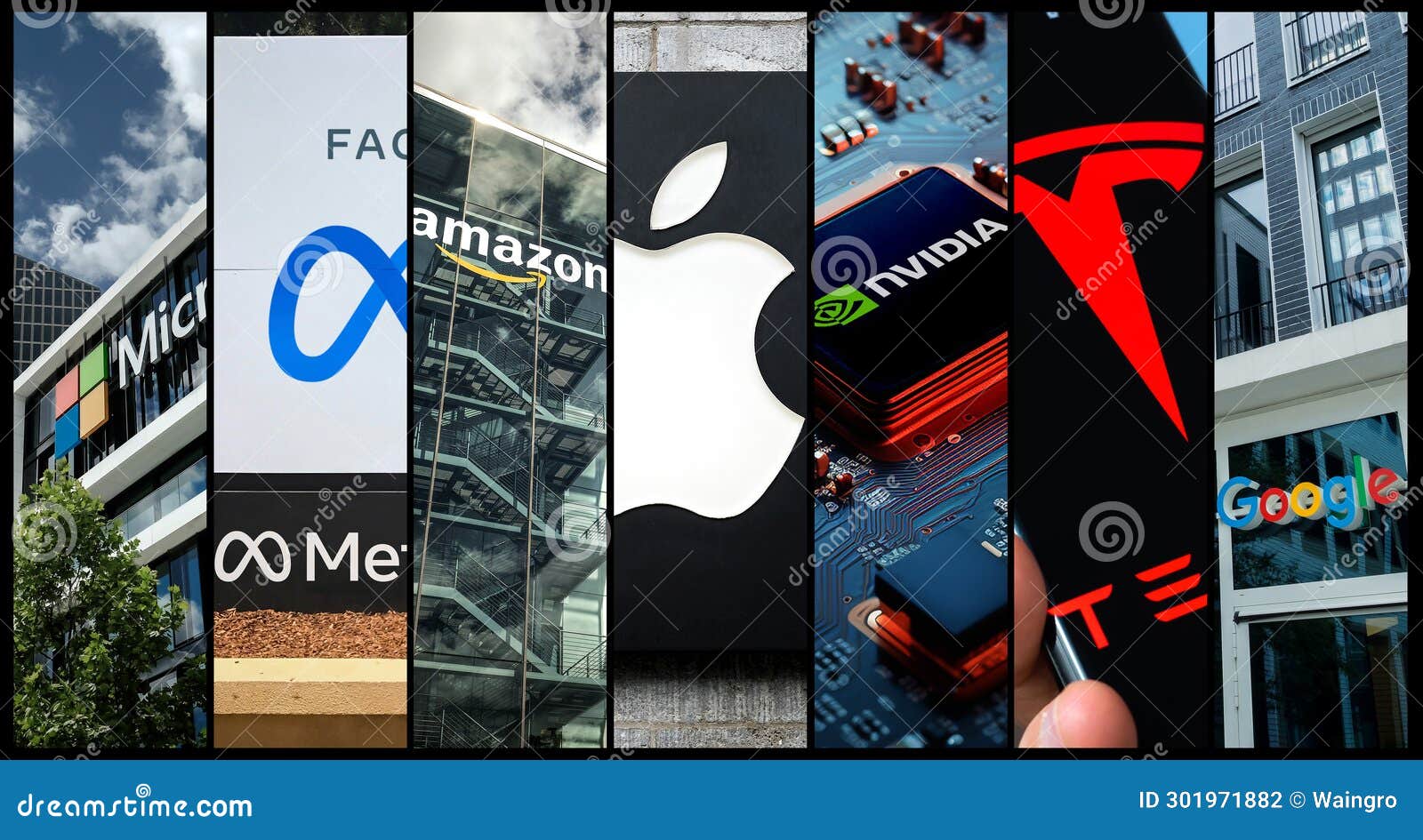 The Magnificent Seven of Big Tech Editorial Photography - Image of tech ...