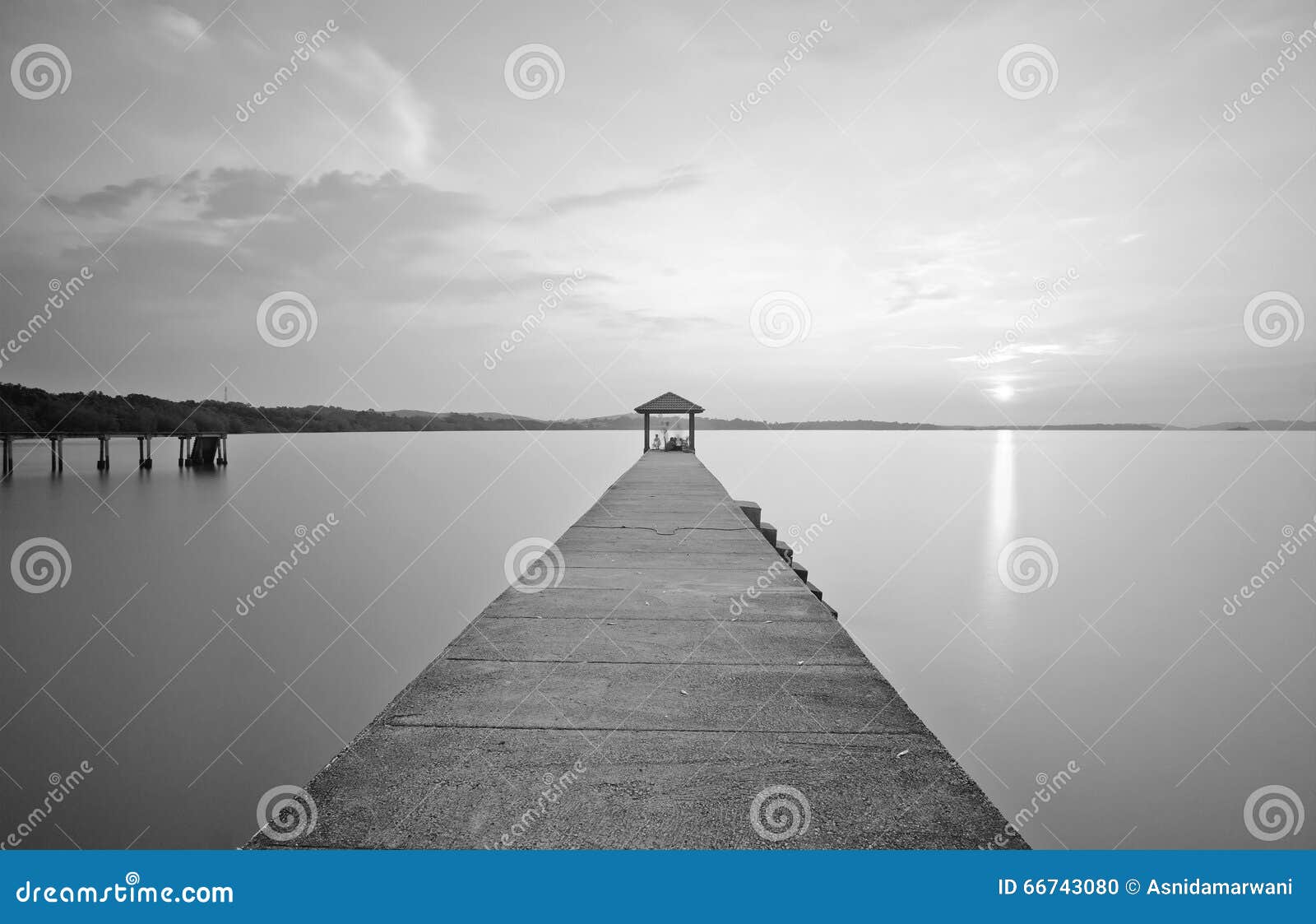 Magnificent Sunset and Lake Reflections at Long Jetty Stock Photo ...