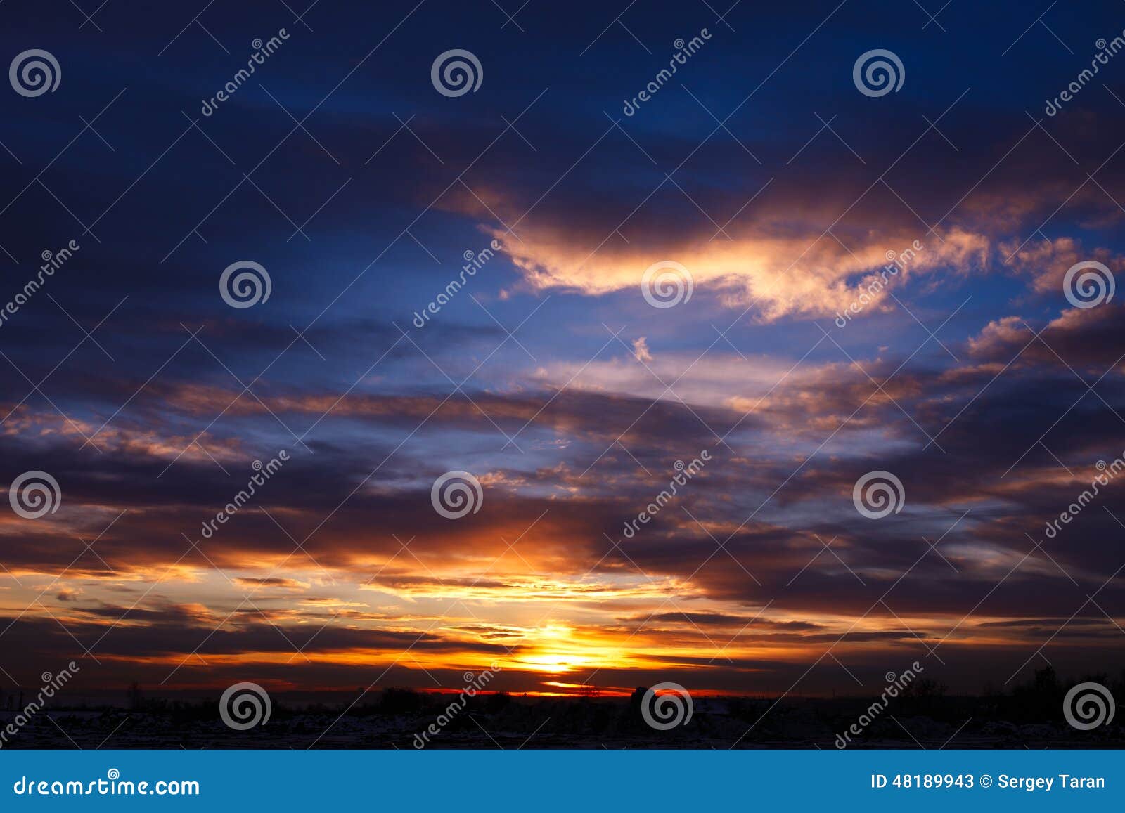 Magnificent Sunset with Red Clouds Stock Image - Image of multi, color ...