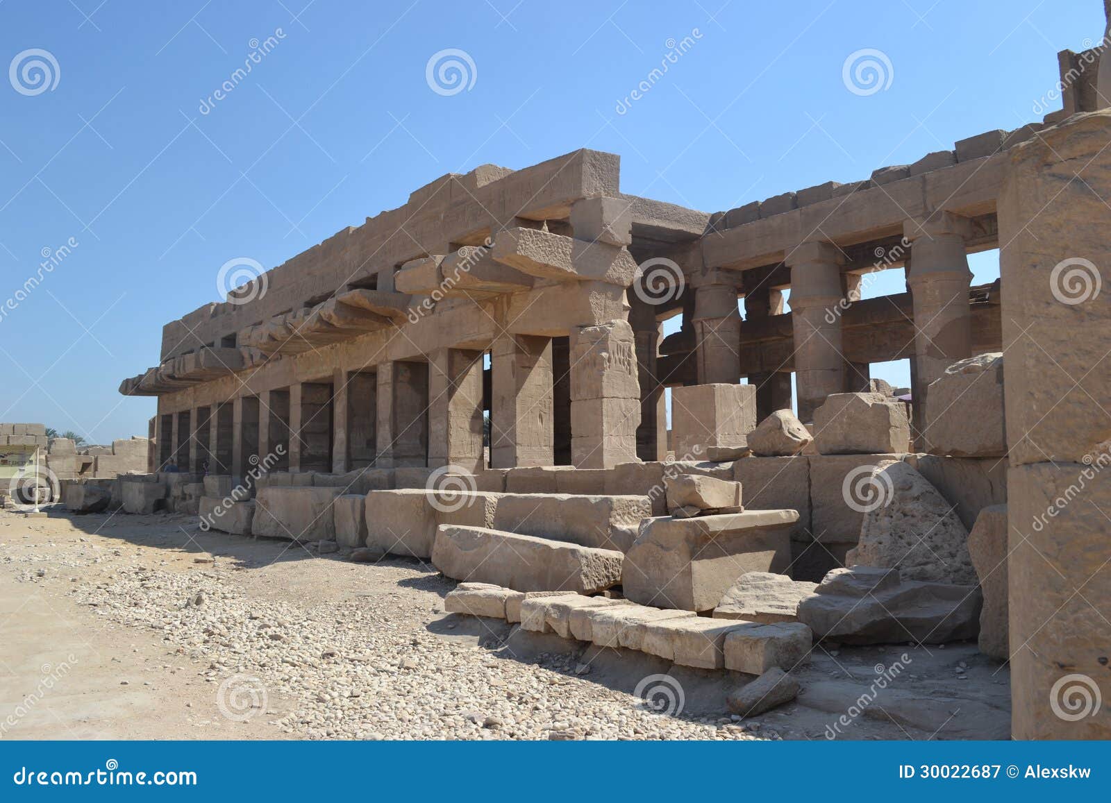 Temple of the Sun God Amon-Ra Stock Image - Image of ambiguous, column ...