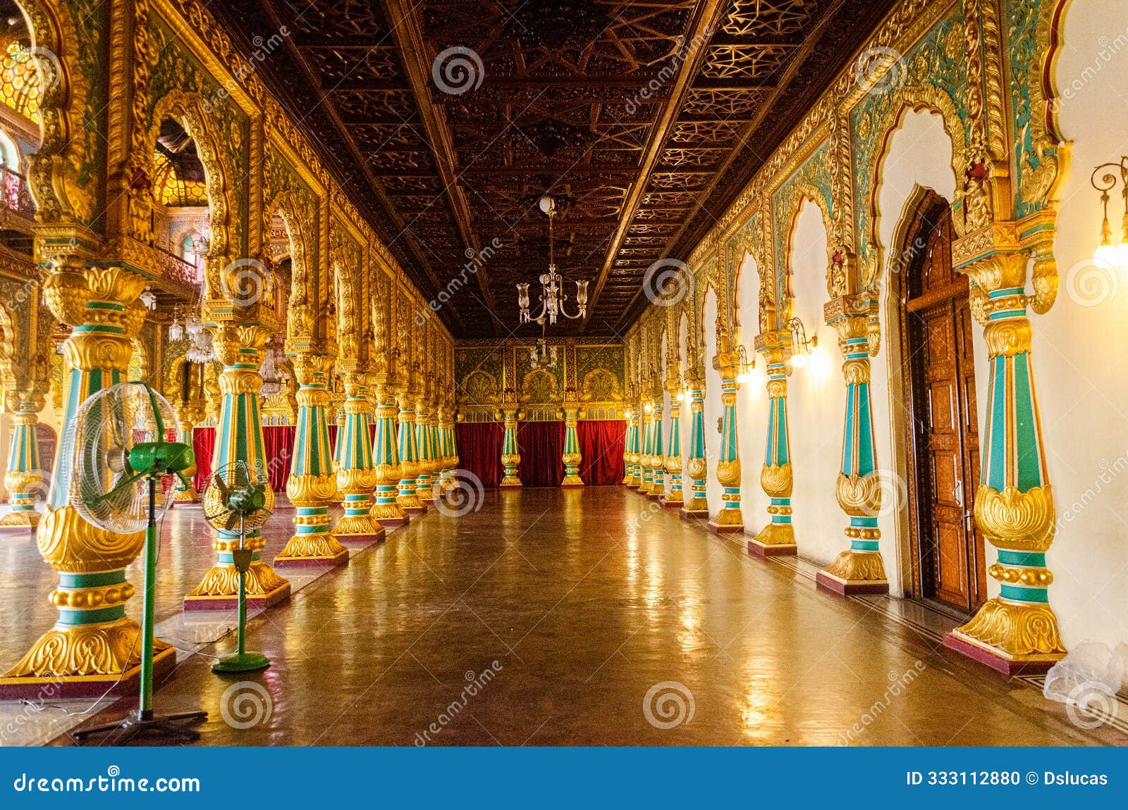 Magnificent View of the Interior of Mysore Palace Stock Photo - Image ...
