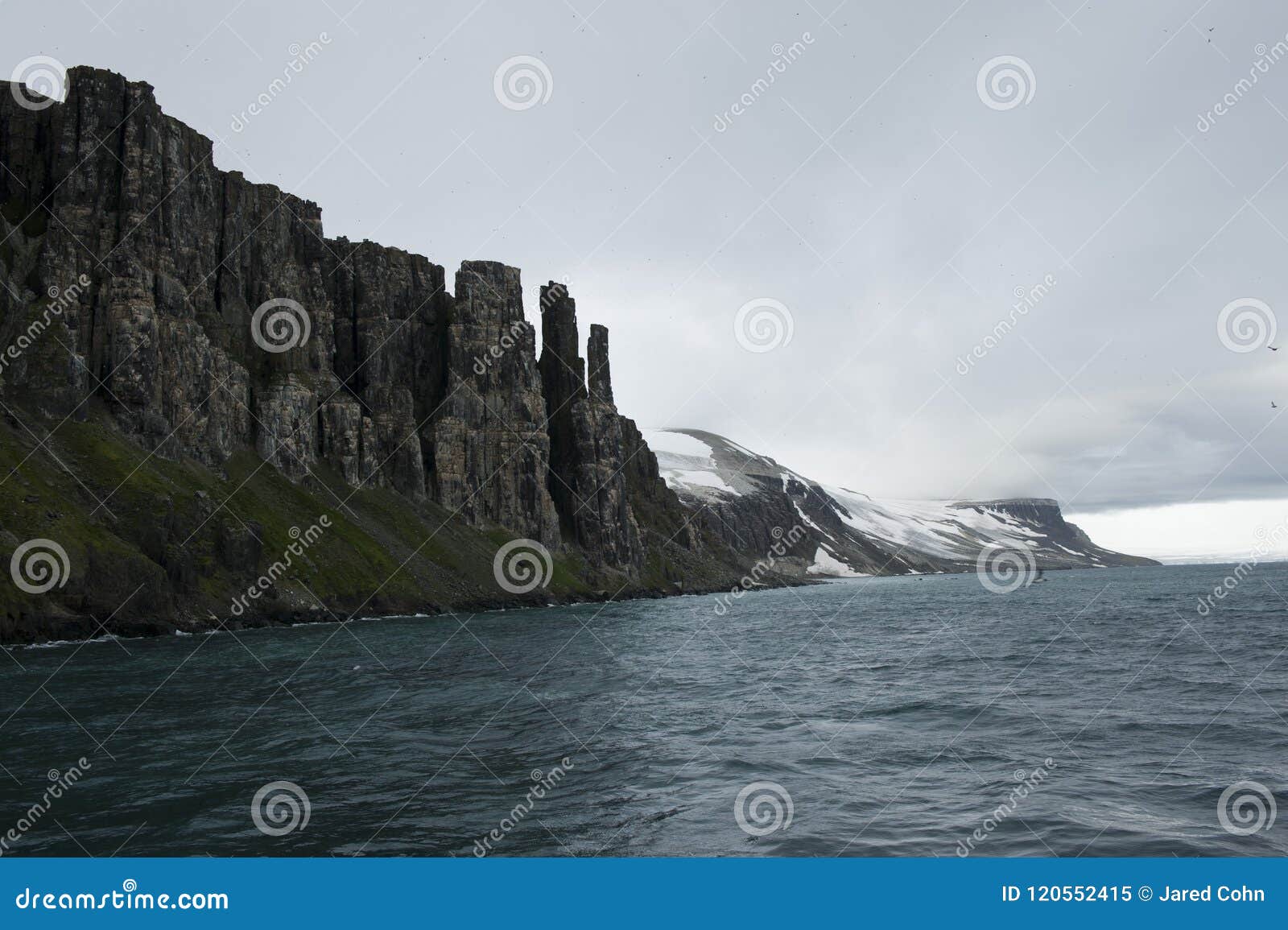 Magnificent View of a Rock Mountain Cliff in the Arctic Stock Image ...