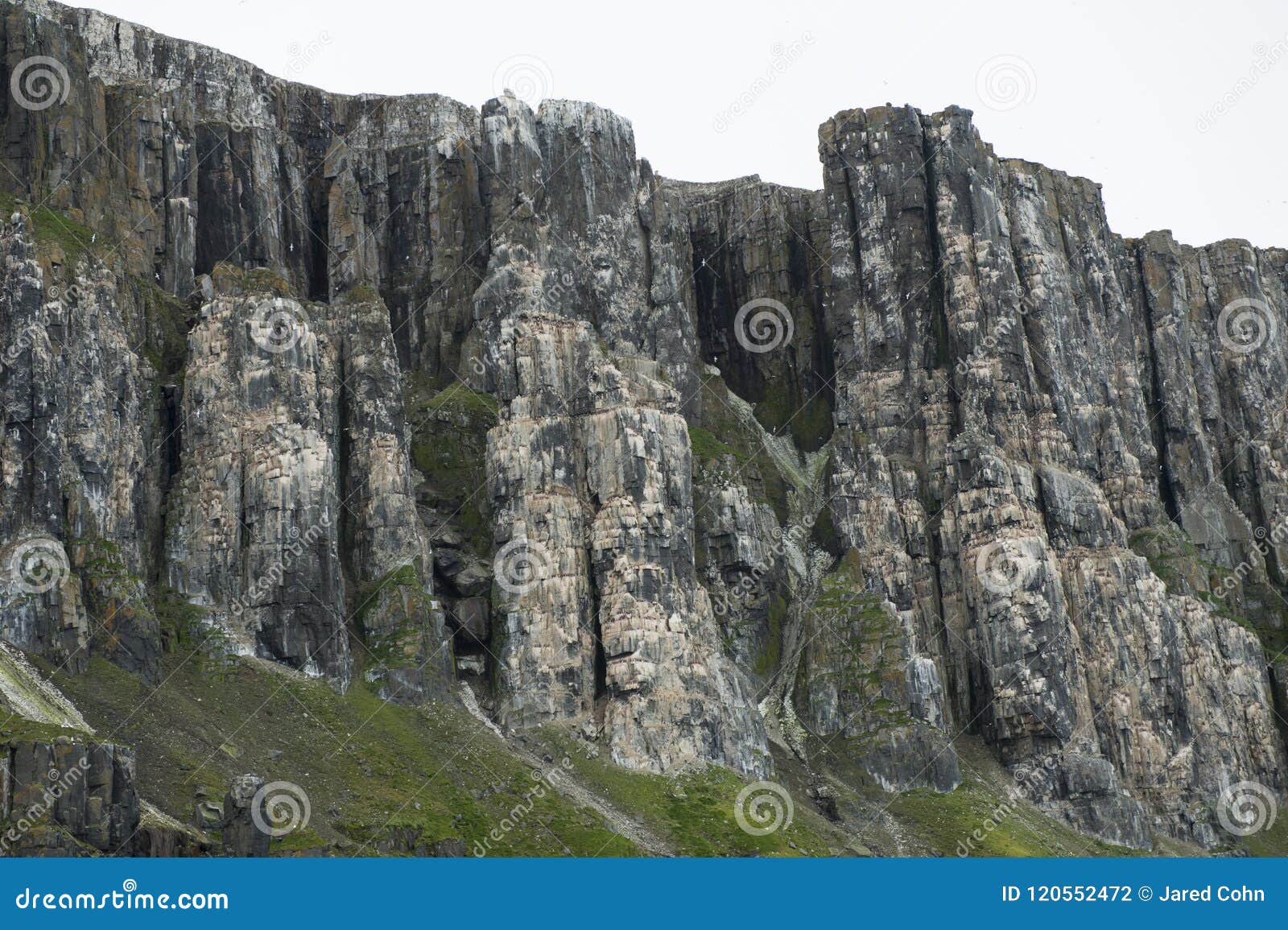 Magnificent View of a Rock Mountain Cliff in the Arctic Stock Photo ...