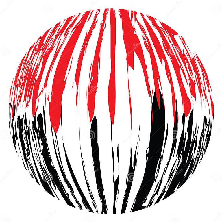 Magnified Black and Red Bar Code Stock Vector - Illustration of ...