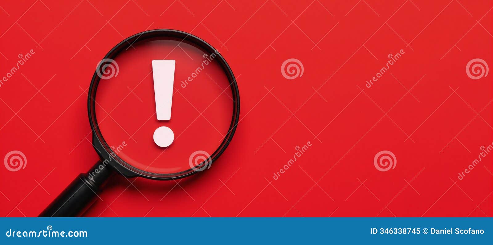 Magnified Caution Sign Warning of Potential Danger on a Bright Red ...