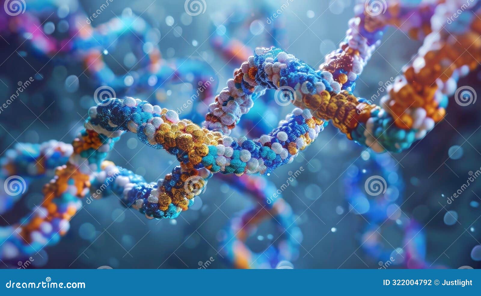 Magnified Crosssection of a Chromosome Displaying Its Compact Structure ...