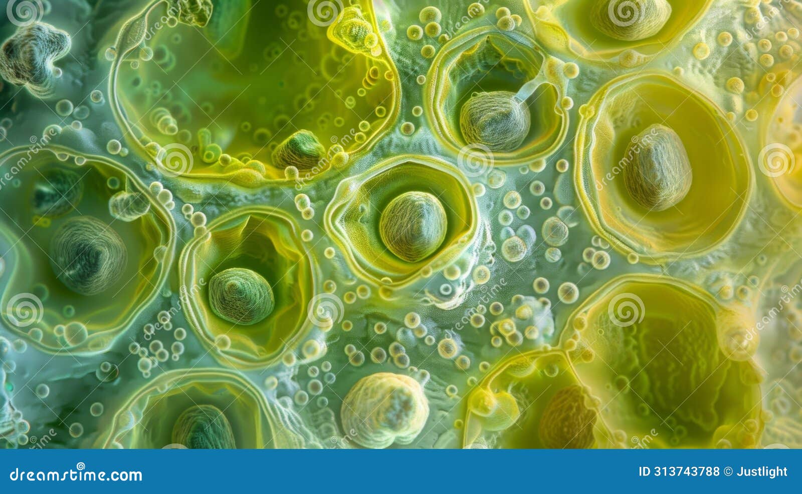 A Magnified Image of a Guard Cell with Its Distinct Kidney Shape and ...