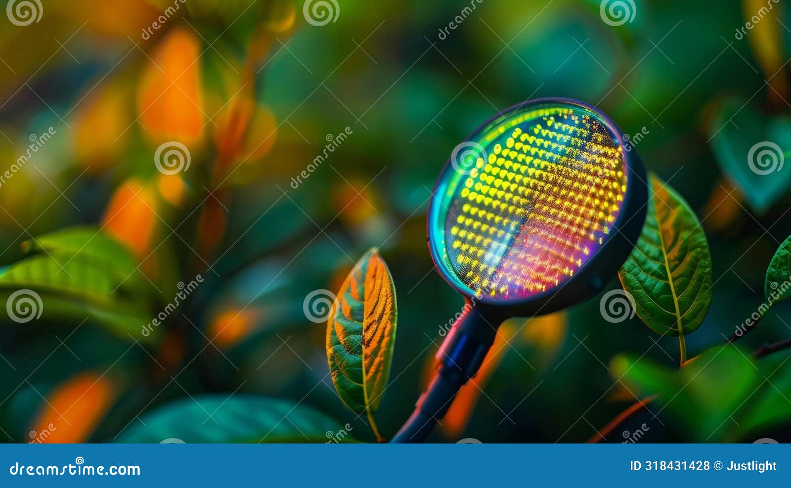 A Magnified Image of the Indicator Light Which Changes Color To Signify ...