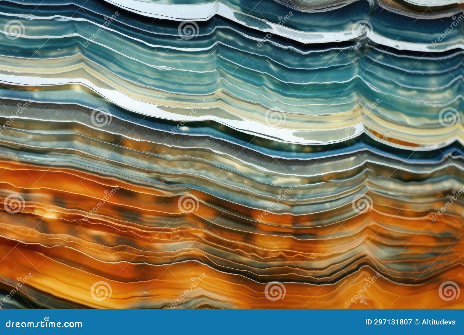 Magnified Image of Mica Layers Stock Image - Image of crystal ...