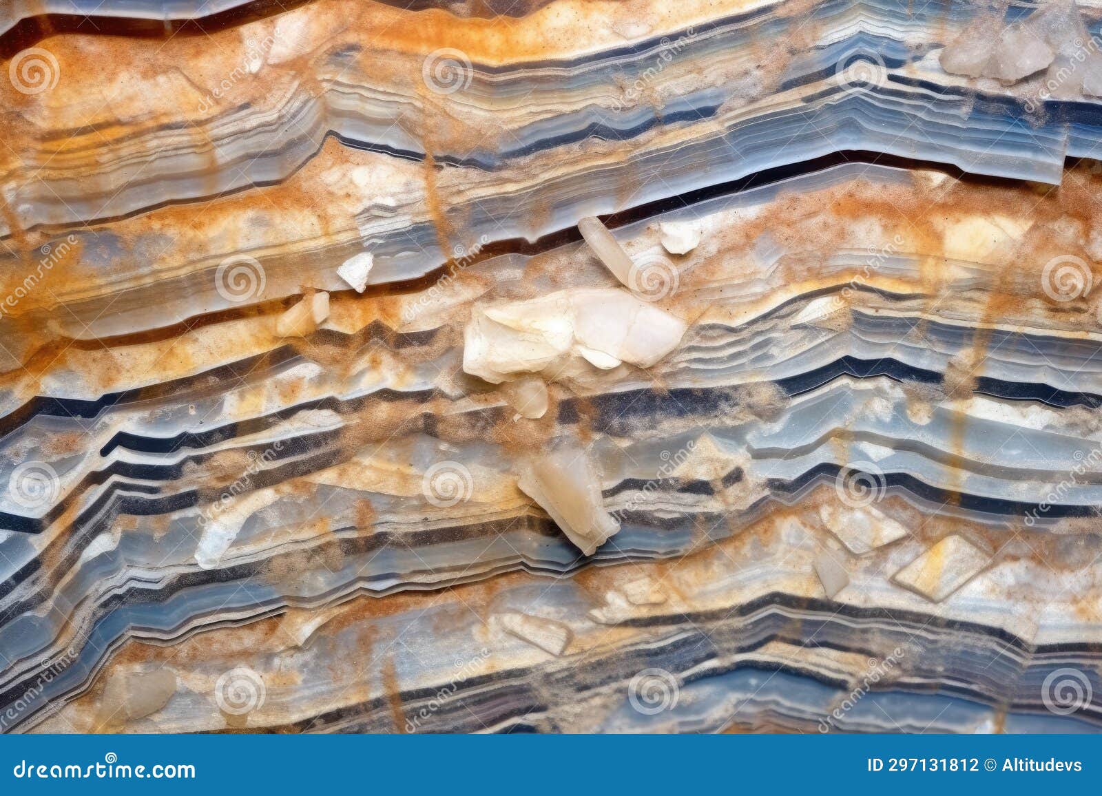 Magnified Image of Mica Layers Stock Photo - Image of generated ...