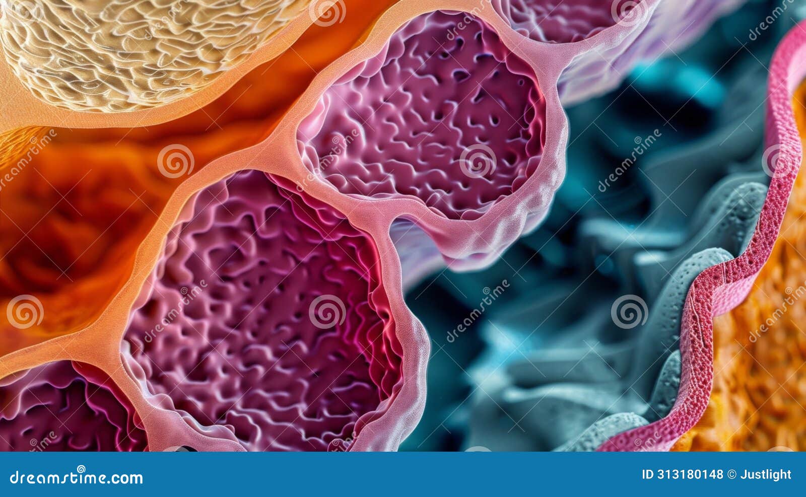 A Magnified Image of Vessels Showing the Different Layers that Make Up ...