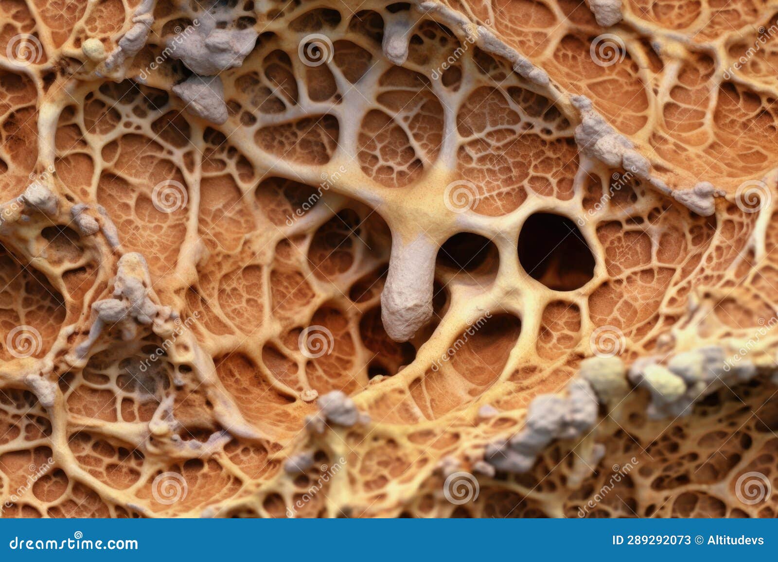 Magnified Osteoclasts Resorbing Damaged Bone Stock Image - Image of ...