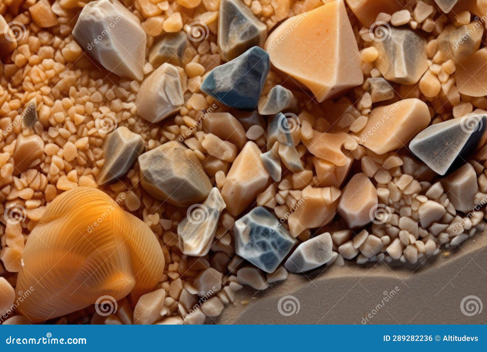 Magnified View of Sand Grains with Natural Shadows Stock Photo - Image ...