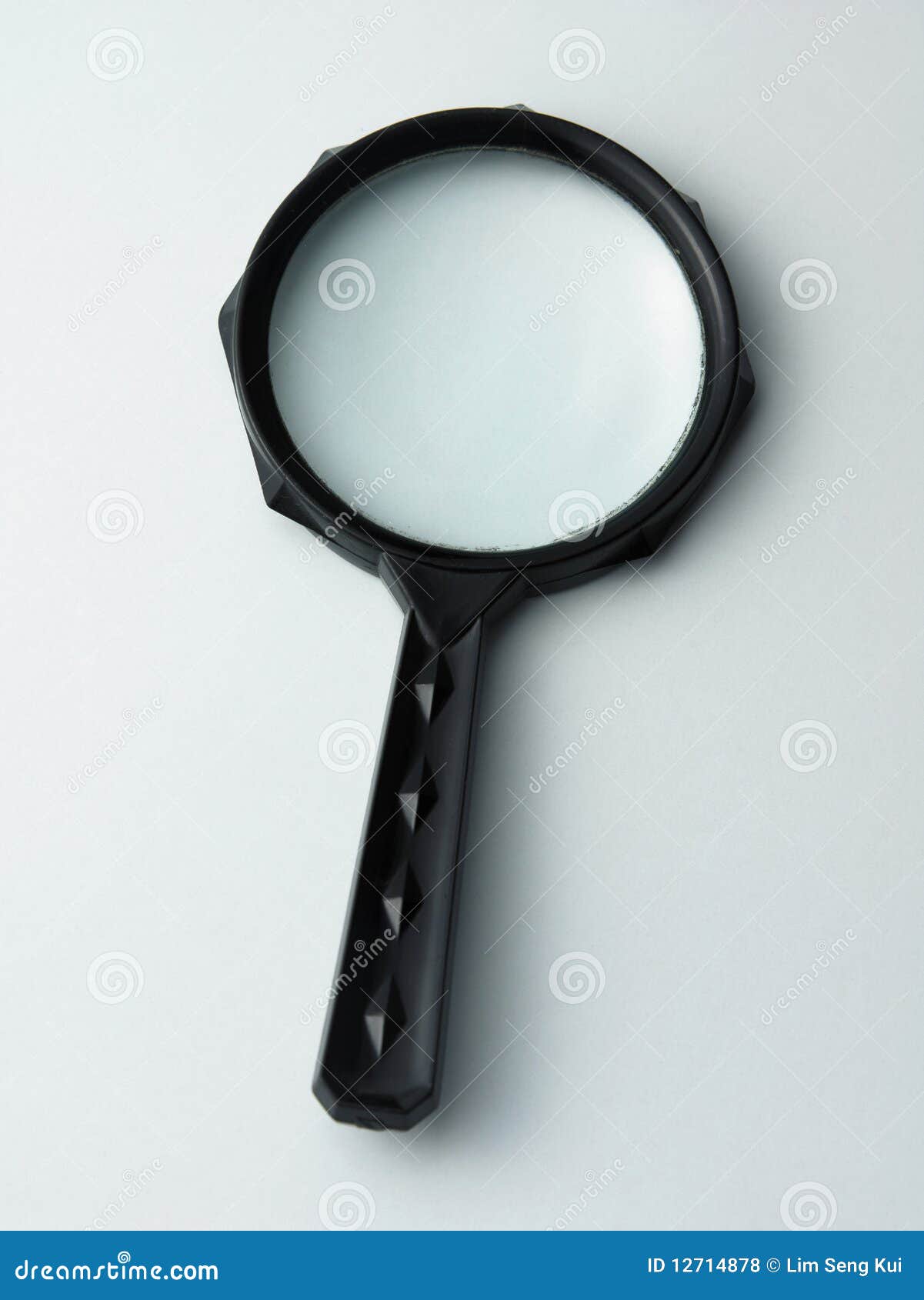 Magnifier stock photo. Image of transparent, studio, black - 12714878