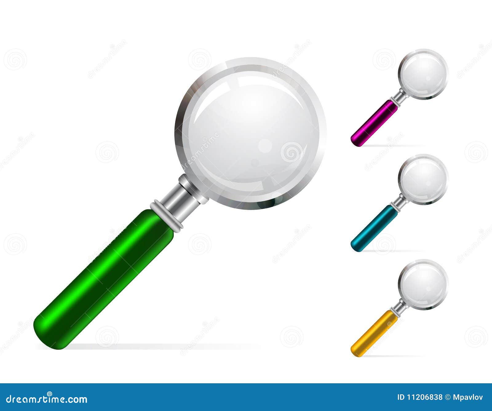 Magnifier Color Vector Illustration Stock Vector - Illustration of ...