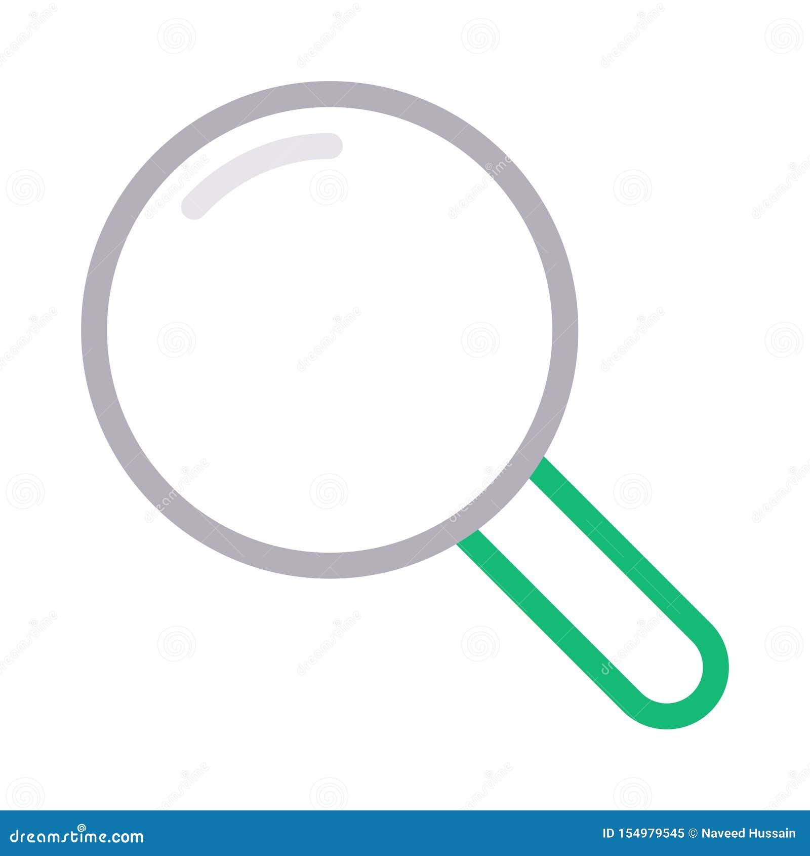 Magnifier Colour Line Vector Icon Stock Vector - Illustration of ...