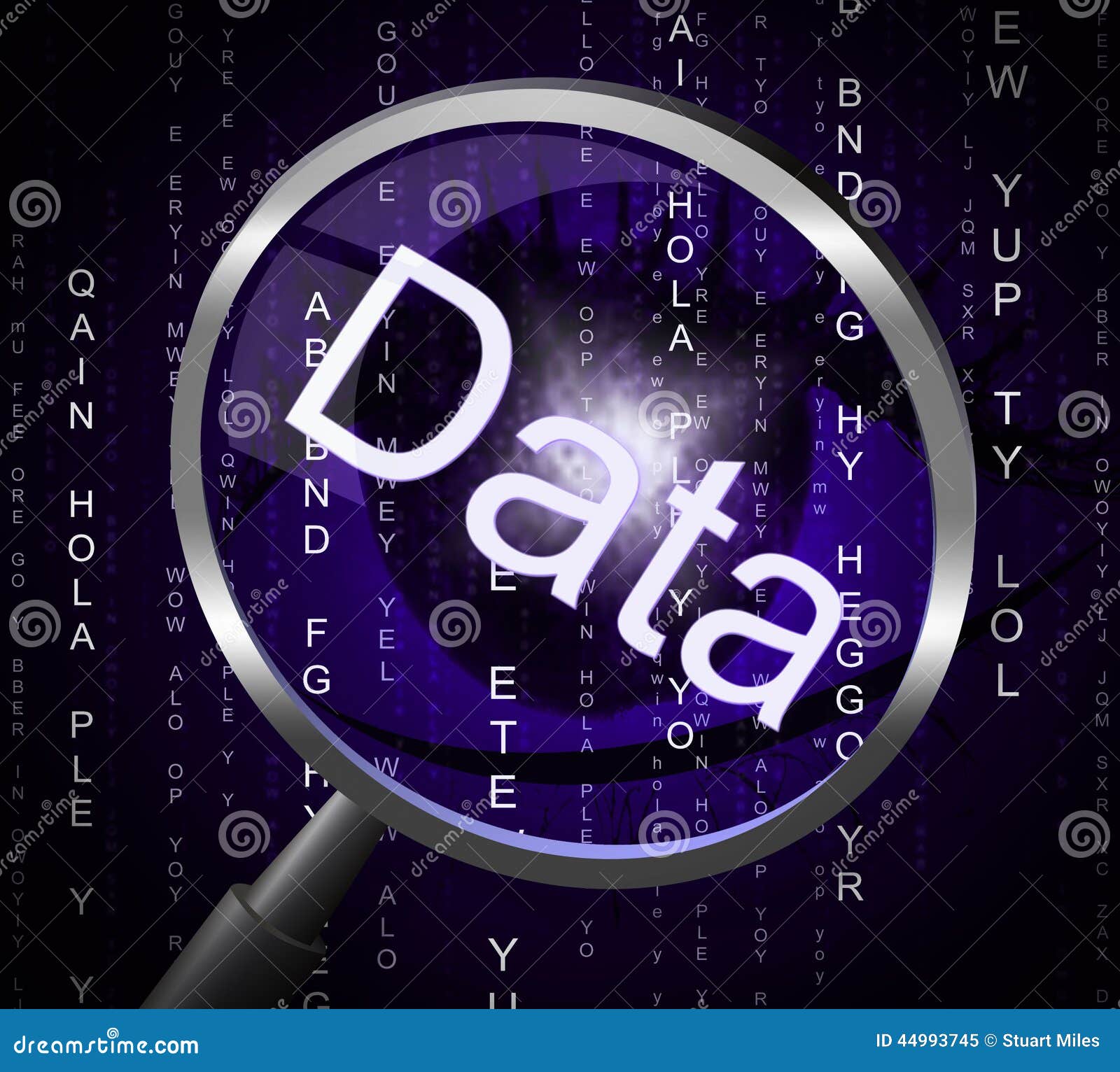 Magnifier Data Represents Information Magnifying and Magnification ...