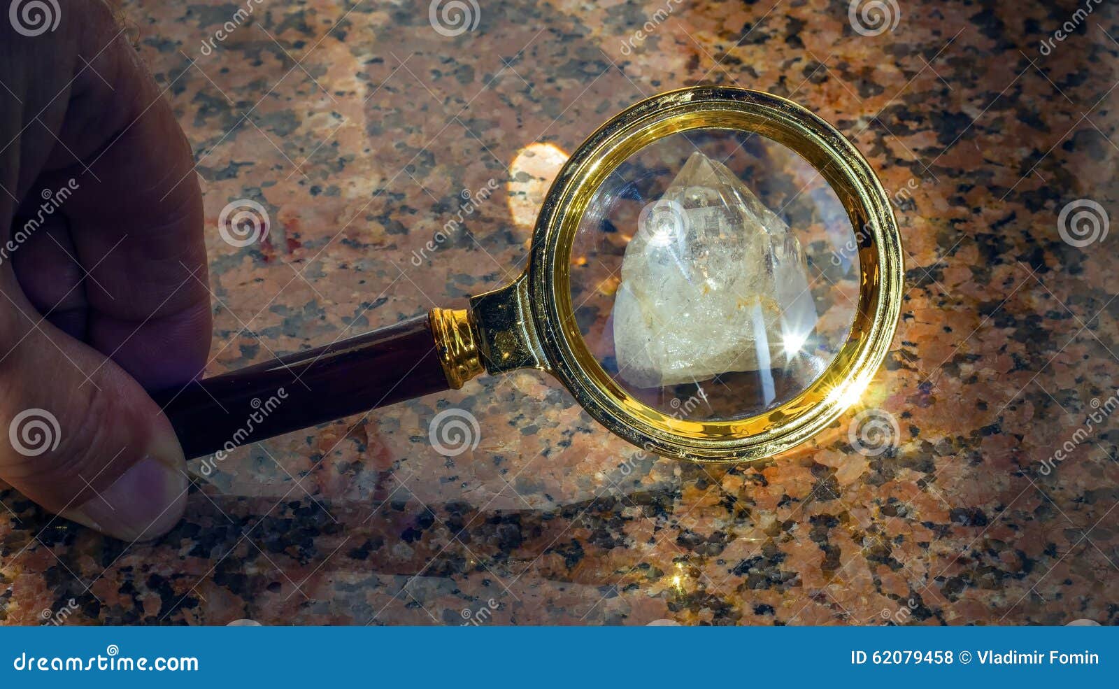 Magnifier glass stock photo. Image of natural, crystal - 62079458
