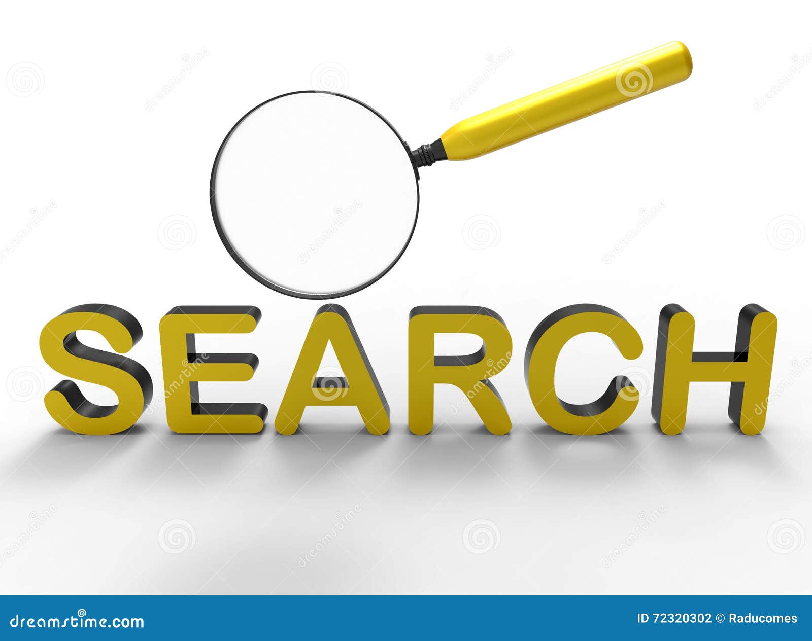 Magnifier Glass Search Concept Stock Illustration - Illustration of ...