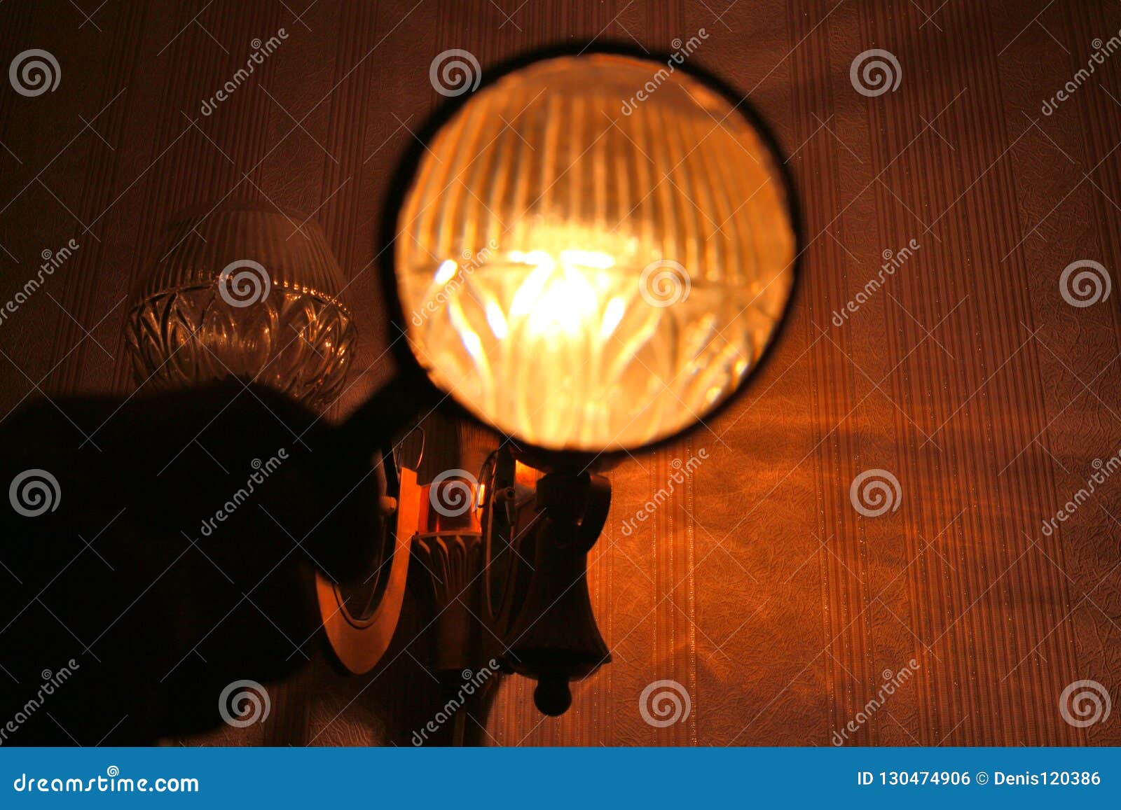 Magnifying Glass on the Light Bulb Stock Photo - Image of light ...
