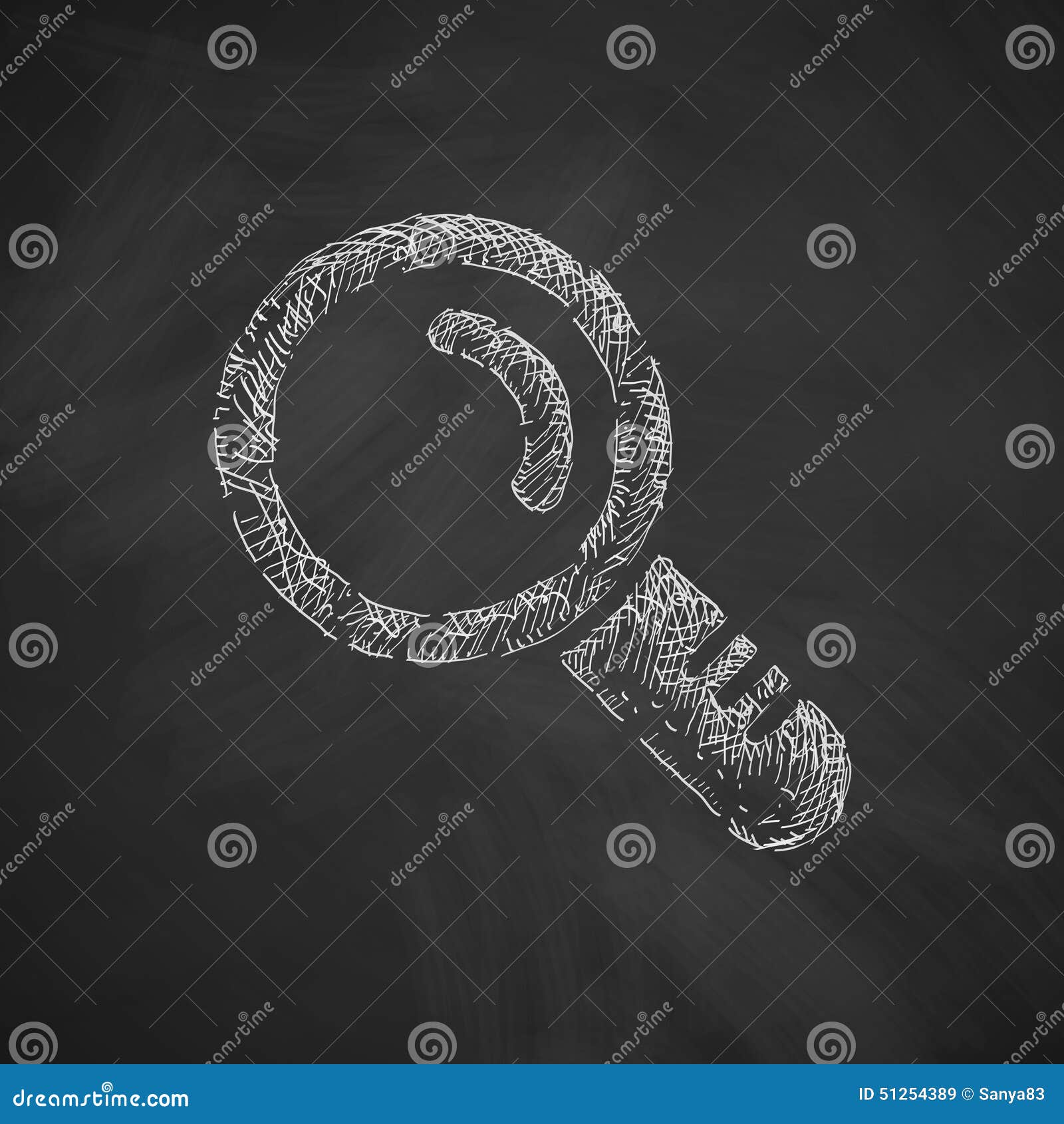 Magnifier icon stock vector. Illustration of design, lesson - 51254389