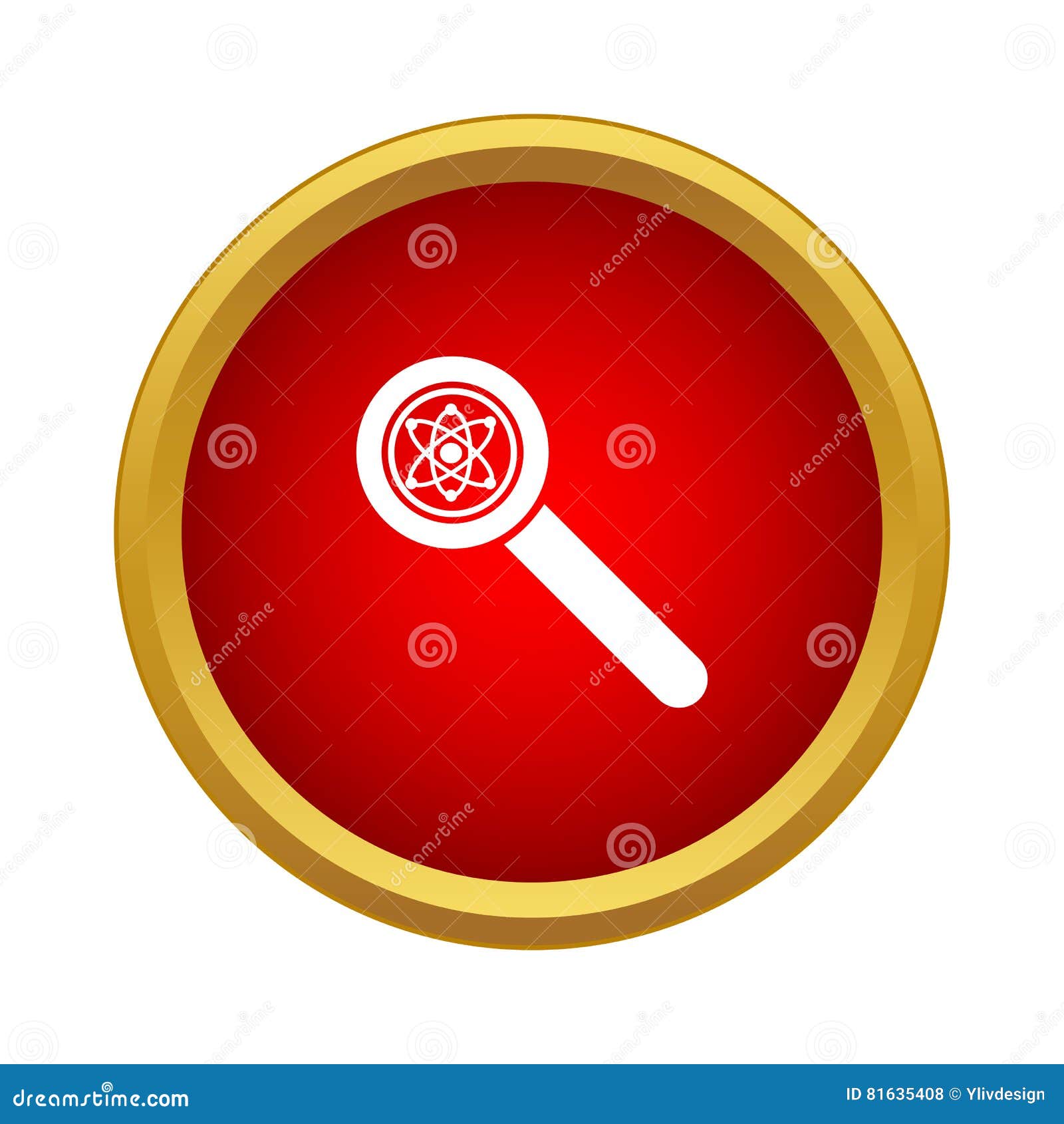 Magnifier Icon, Simple Style Stock Vector - Illustration of instrument ...