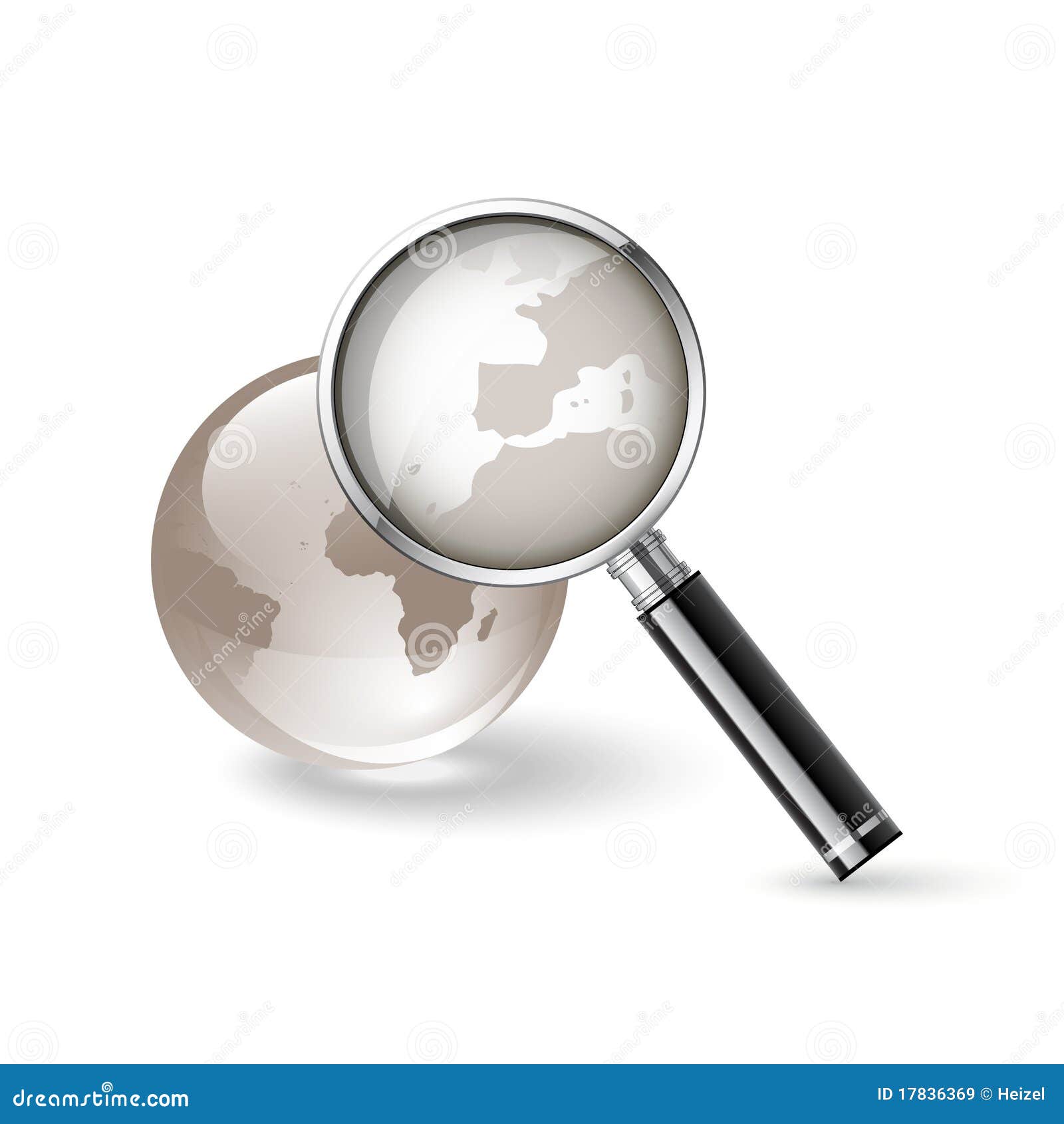 Magnifier. Icona Di Ricerca Del Internet Illustrazione Vettoriale ...