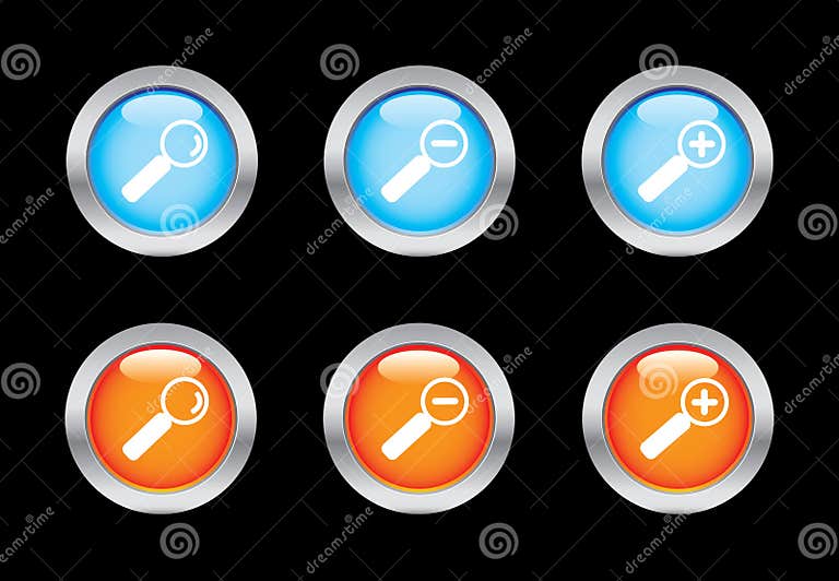 Magnifier icons stock vector. Illustration of sign, round - 3797782